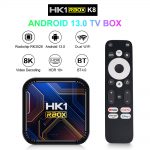 HK1 Rbox K8S Android 13.0 TV Box RK3528 Support 8K Video Decoding