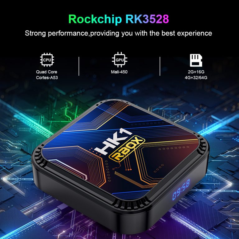 HK1 Rbox K8S Android 13.0 TV Box RK3528 Support 8K Video Decoding